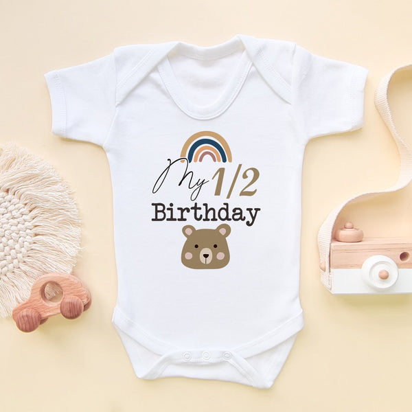 My 1/2 Birthday Boho Boy Baby Bodysuit – Little Lili Store